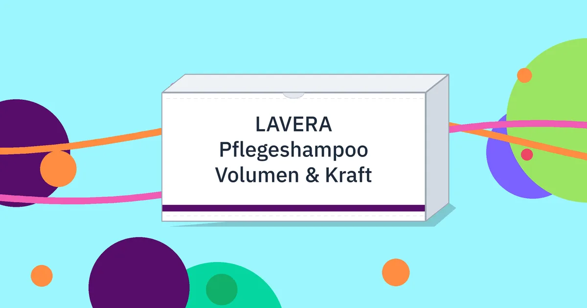 Symbolbild: Packung mit der Aufschrift LAVERA Pflegeshampoo Volumen & Kraft (PZN 17242084) – Verfügbarkeit und Bezug in Apotheken in Frankfurt am Main