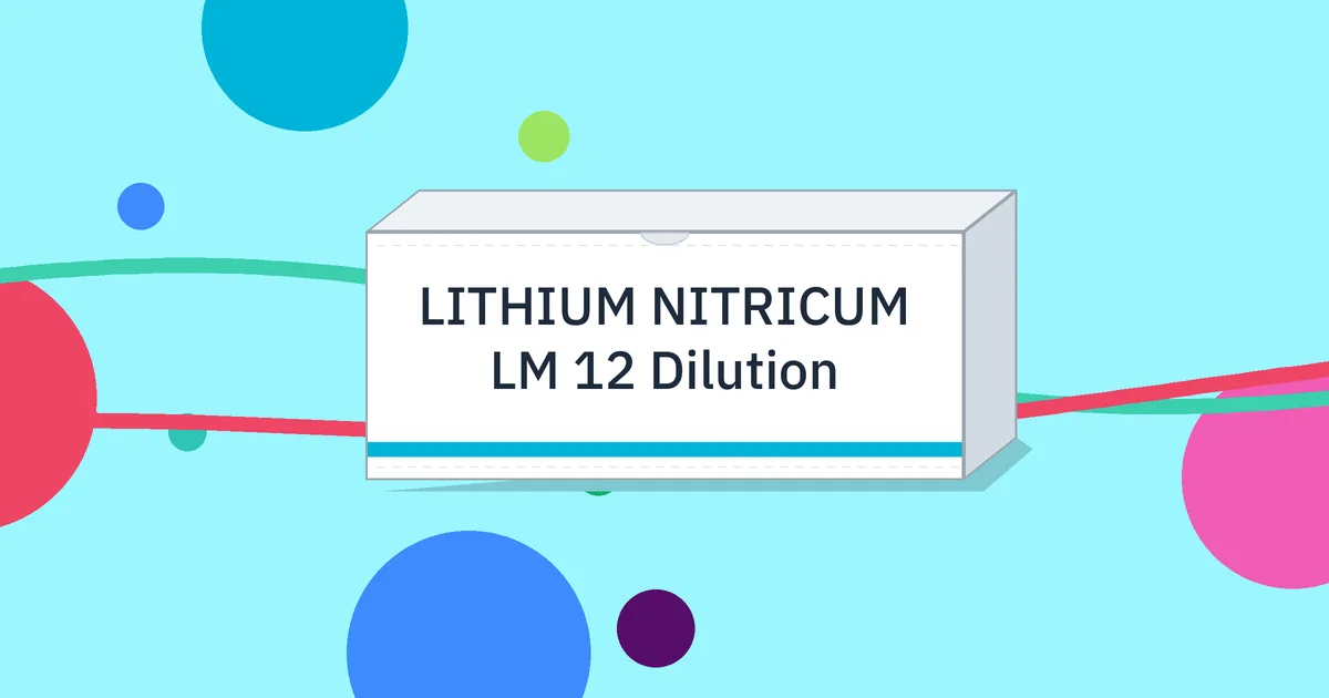 Symbolbild: Packung mit der Aufschrift LITHIUM NITRICUM LM 12 Dilution (PZN 12932453) – Verfügbarkeit und Bezug in Apotheken in Frankfurt am Main