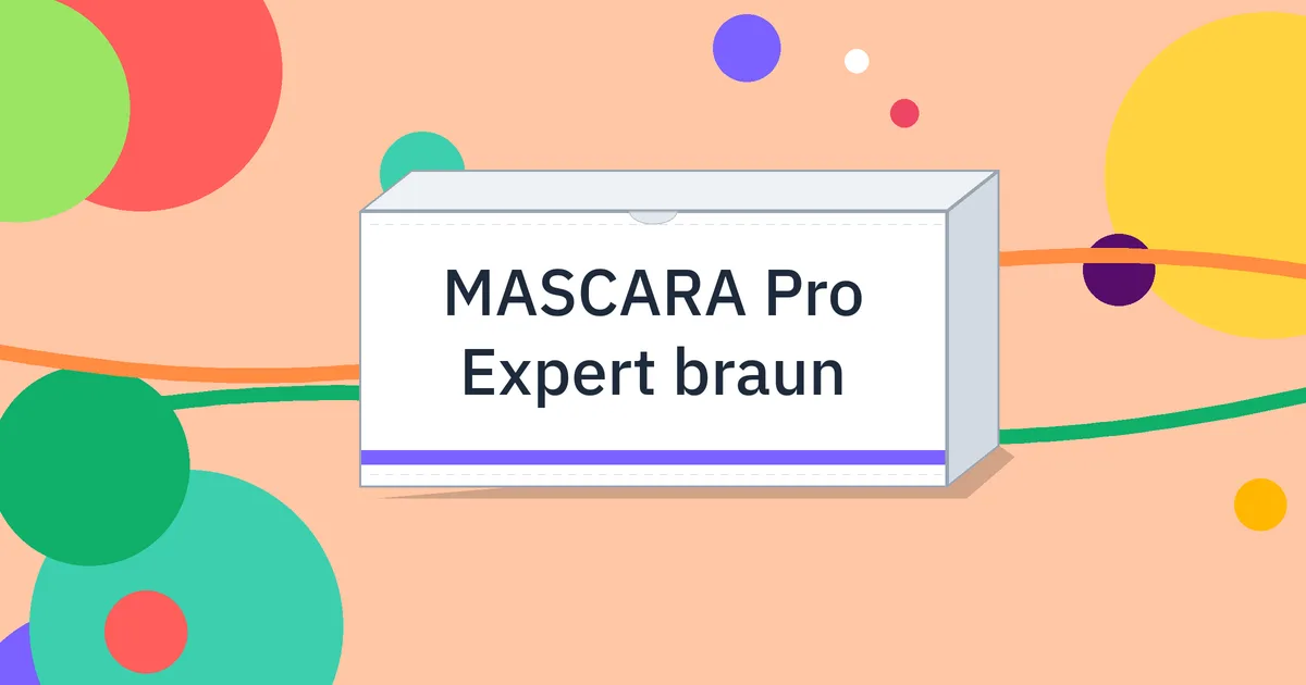 Symbolbild: Packung mit der Aufschrift MASCARA Pro Expert braun (PZN 20796627) – Verfügbarkeit und Bezug in Apotheken in Frankfurt am Main