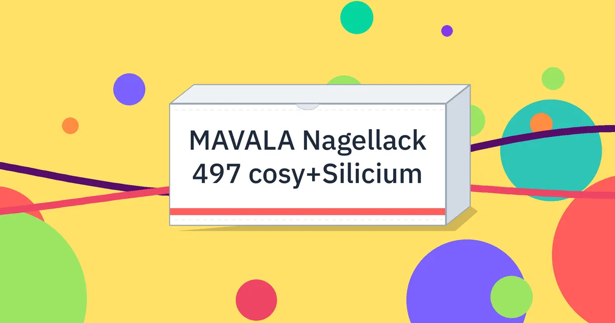 Symbolbild: Packung mit der Aufschrift MAVALA Nagellack 497 cosy+Silicium (PZN 20421399) – Verfügbarkeit und Bezug in Apotheken in Frankfurt am Main