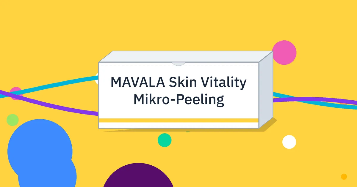 Symbolbild: Packung mit der Aufschrift MAVALA Skin Vitality Mikro-Peeling (PZN 13694725) – Verfügbarkeit und Bezug in Apotheken in Frankfurt am Main