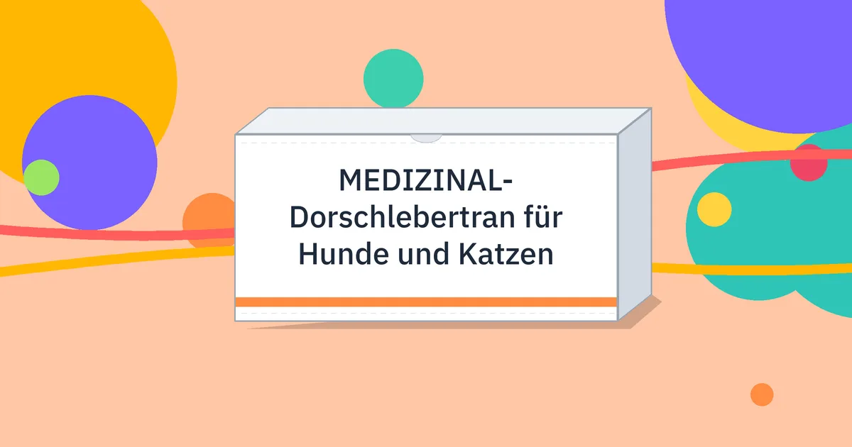 Symbolbild: Packung mit der Aufschrift MEDIZINAL-Dorschlebertran für Hunde und Katzen (PZN 12522318) – Verfügbarkeit und Bezug in Apotheken in Frankfurt am Main