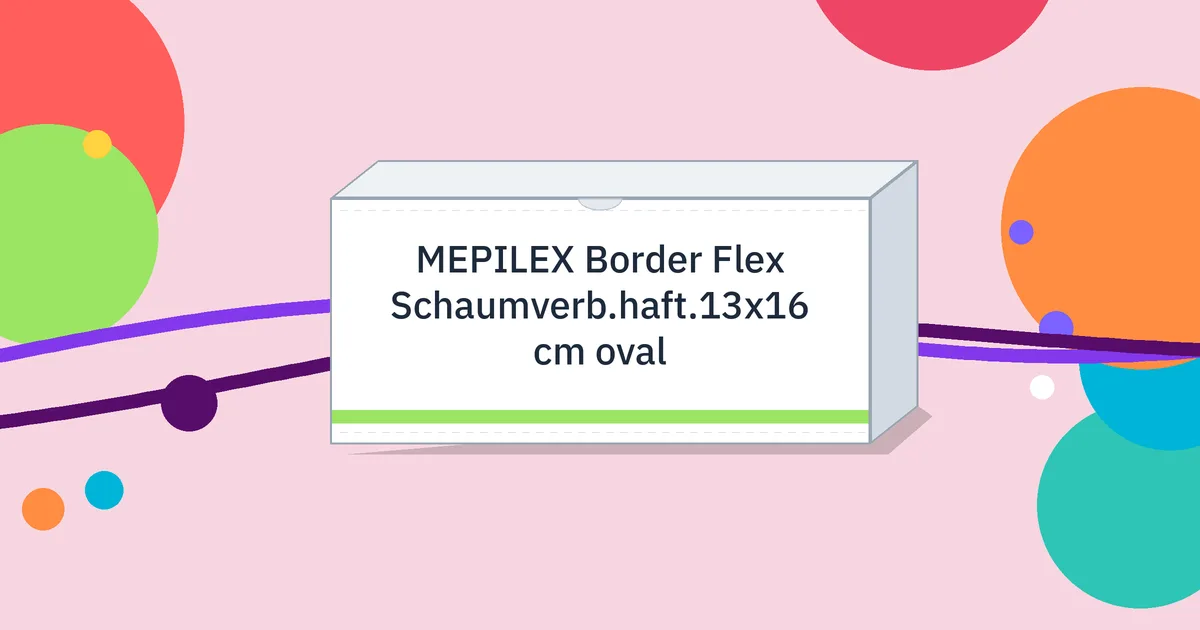 Symbolbild: Packung mit der Aufschrift MEPILEX Border Flex Schaumverb.haft.13x16 cm oval (PZN 16488788) – Verfügbarkeit und Bezug in Apotheken in Frankfurt am Main