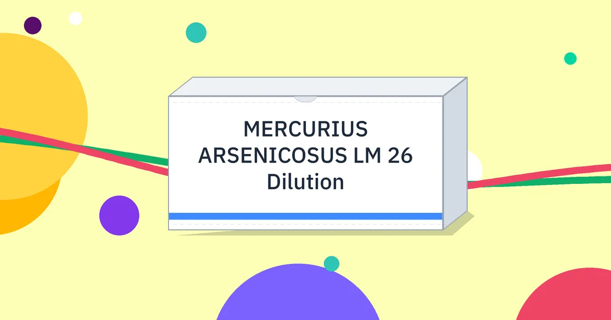 Symbolbild: Packung mit der Aufschrift MERCURIUS ARSENICOSUS LM 26 Dilution (PZN 13606230) – Verfügbarkeit und Bezug in Apotheken in Frankfurt am Main