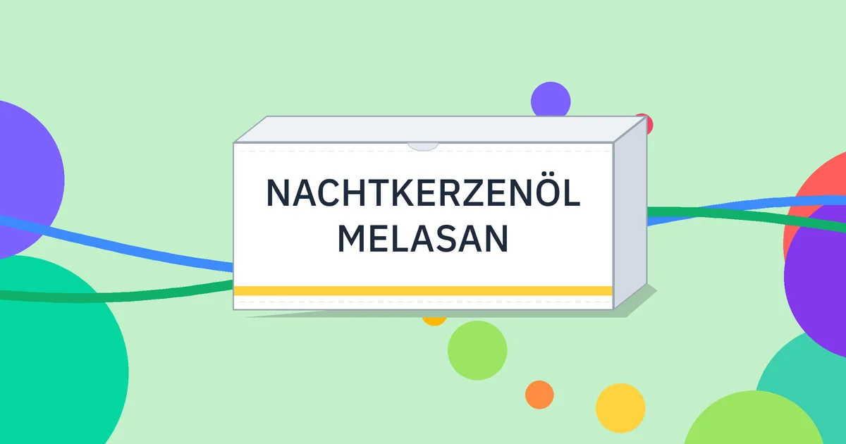 Symbolbild: Packung mit der Aufschrift NACHTKERZENÖL MELASAN (PZN 08902742) – Verfügbarkeit und Bezug in Apotheken in Frankfurt am Main