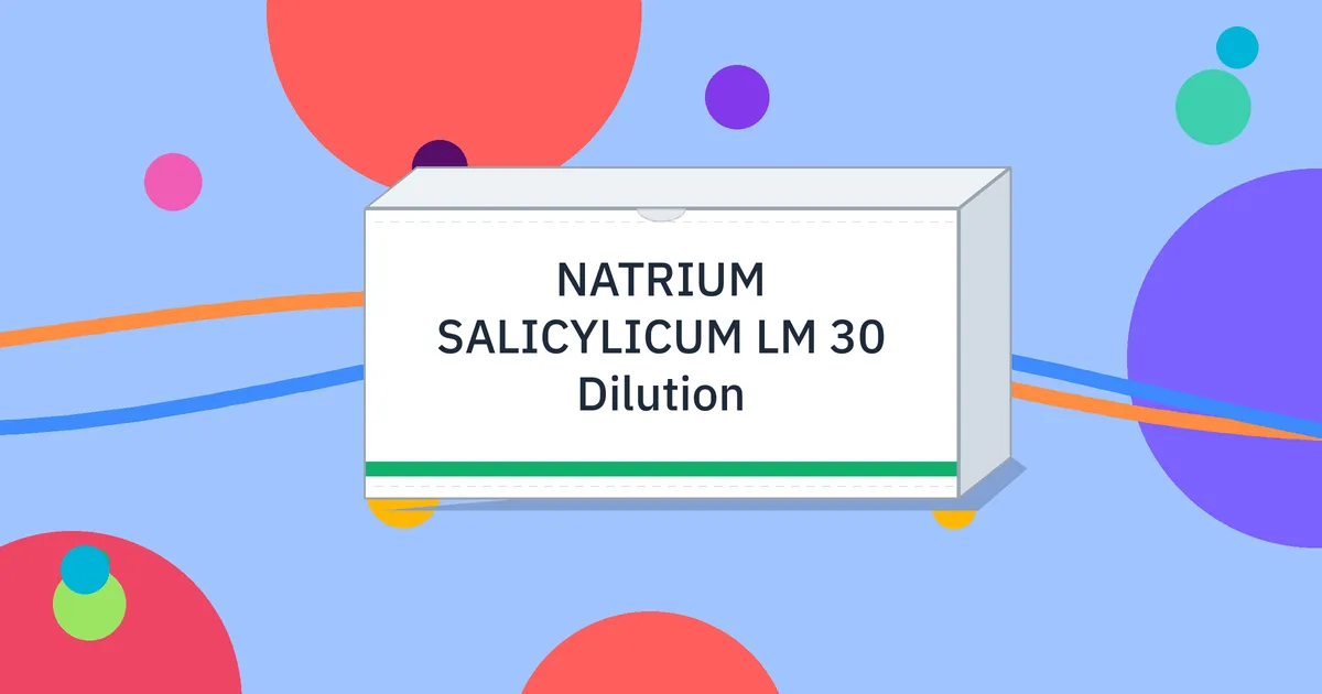 Symbolbild: Packung mit der Aufschrift NATRIUM SALICYLICUM LM 30 Dilution (PZN 09650917) – Verfügbarkeit und Bezug in Apotheken in Frankfurt am Main