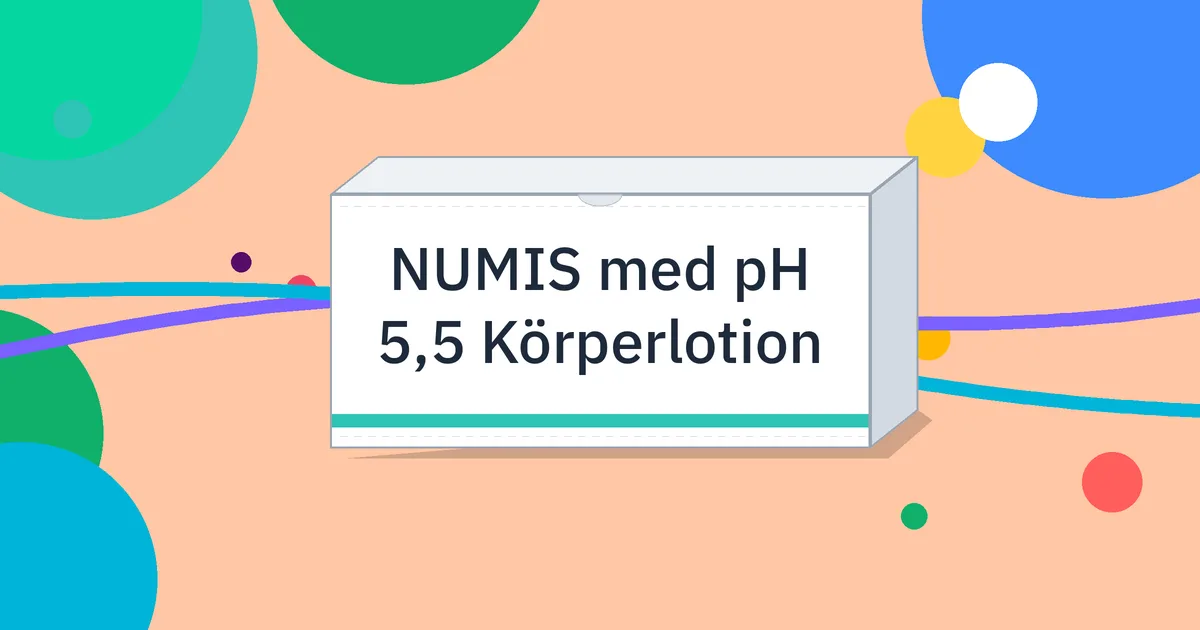 Symbolbild: Packung mit der Aufschrift NUMIS med pH 5,5 Körperlotion (PZN 16615092) – Verfügbarkeit und Bezug in Apotheken in Frankfurt am Main