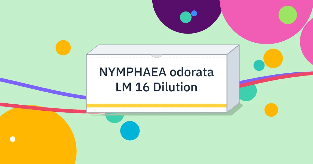 Symbolbild: Packung mit der Aufschrift NYMPHAEA odorata LM 16 Dilution (PZN 13621488) – Verfügbarkeit und Bezug in Apotheken in Frankfurt am Main