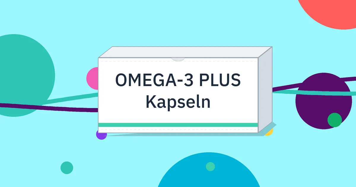 Symbolbild: Packung mit der Aufschrift OMEGA-3 PLUS Kapseln (PZN 18771287) – Verfügbarkeit und Bezug in Apotheken in Frankfurt am Main
