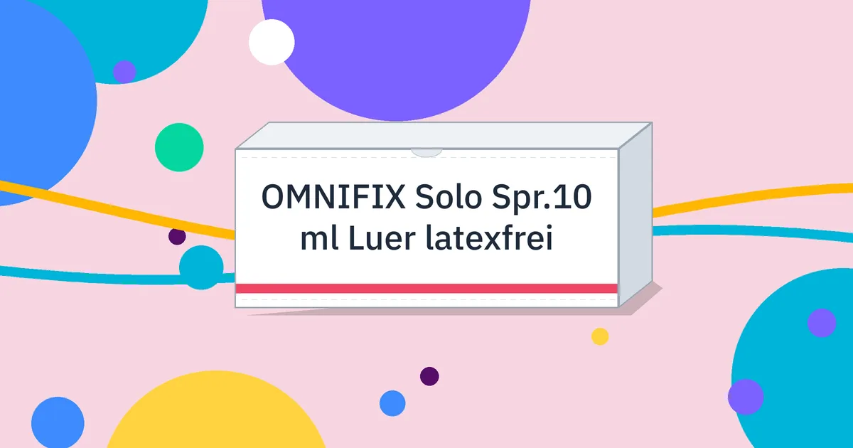 Symbolbild: Packung mit der Aufschrift OMNIFIX Solo Spr.10 ml Luer latexfrei (PZN 00569964) – Verfügbarkeit und Bezug in Apotheken in Frankfurt am Main