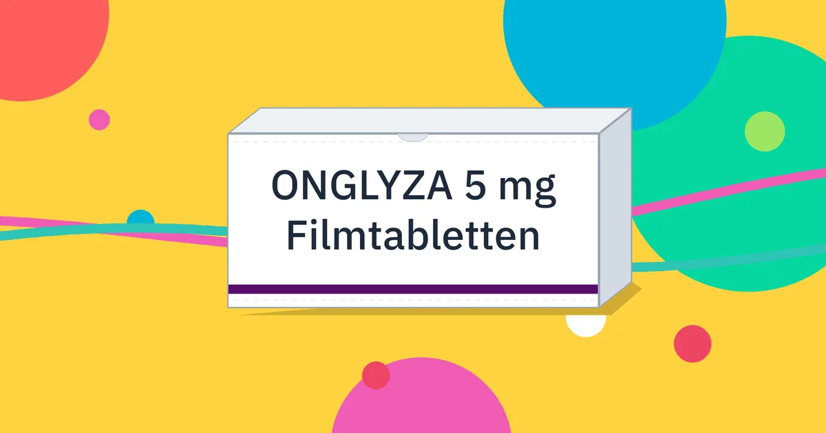 Symbolbild: Packung mit der Aufschrift ONGLYZA 5 mg Filmtabletten (PZN 01753693) – Verfügbarkeit und Bezug in Apotheken in Frankfurt am Main