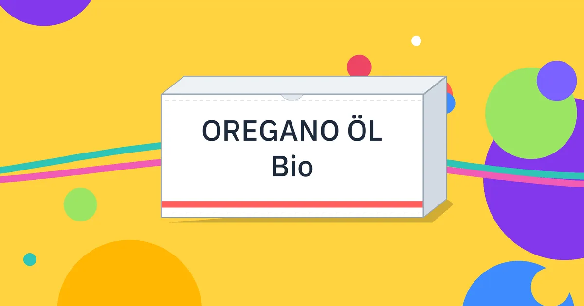 Symbolbild: Packung mit der Aufschrift OREGANO ÖL Bio (PZN 06159865) – Verfügbarkeit und Bezug in Apotheken in Frankfurt am Main