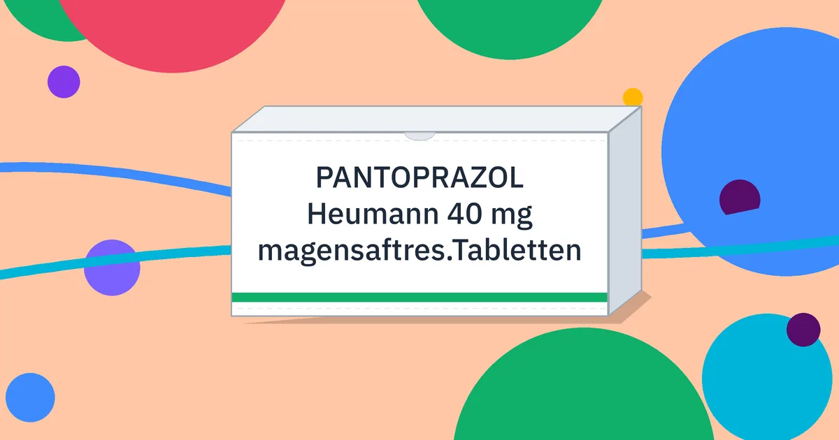 Symbolbild: Packung mit der Aufschrift PANTOPRAZOL Heumann 40 mg magensaftres.Tabletten (PZN 09192277) – Verfügbarkeit und Bezug in Apotheken in Frankfurt am Main