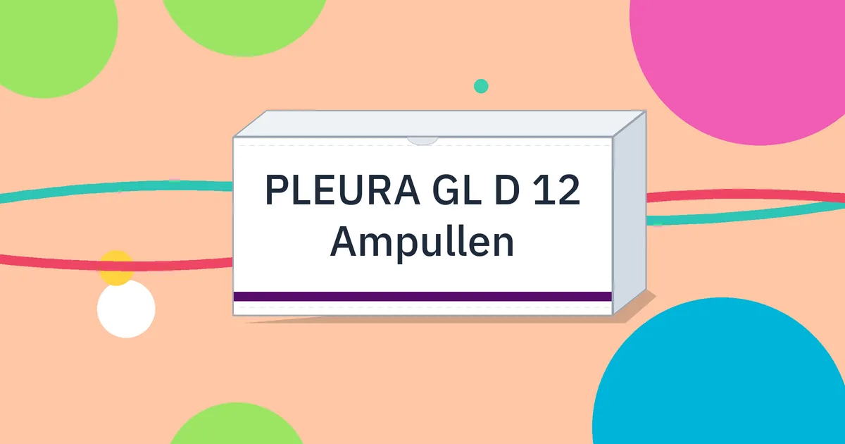 Symbolbild: Packung mit der Aufschrift PLEURA GL D 12 Ampullen (PZN 02948878) – Verfügbarkeit und Bezug in Apotheken in Frankfurt am Main