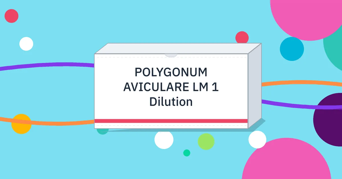 Symbolbild: Packung mit der Aufschrift POLYGONUM AVICULARE LM 1 Dilution (PZN 13661795) – Verfügbarkeit und Bezug in Apotheken in Frankfurt am Main