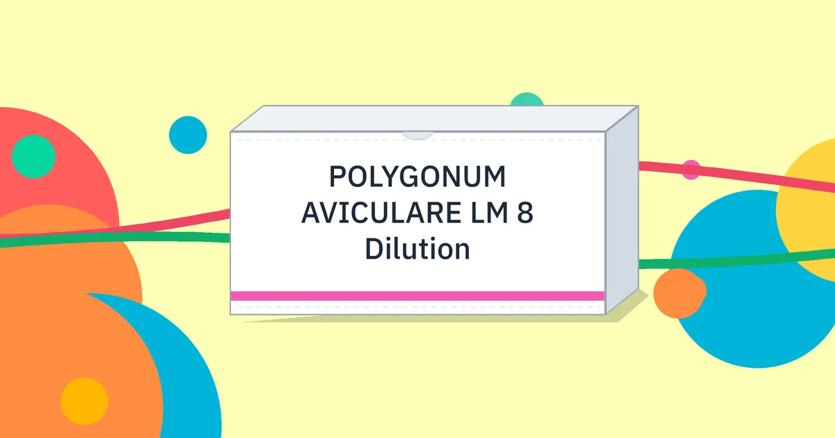 Symbolbild: Packung mit der Aufschrift POLYGONUM AVICULARE LM 8 Dilution (PZN 13661890) – Verfügbarkeit und Bezug in Apotheken in Frankfurt am Main