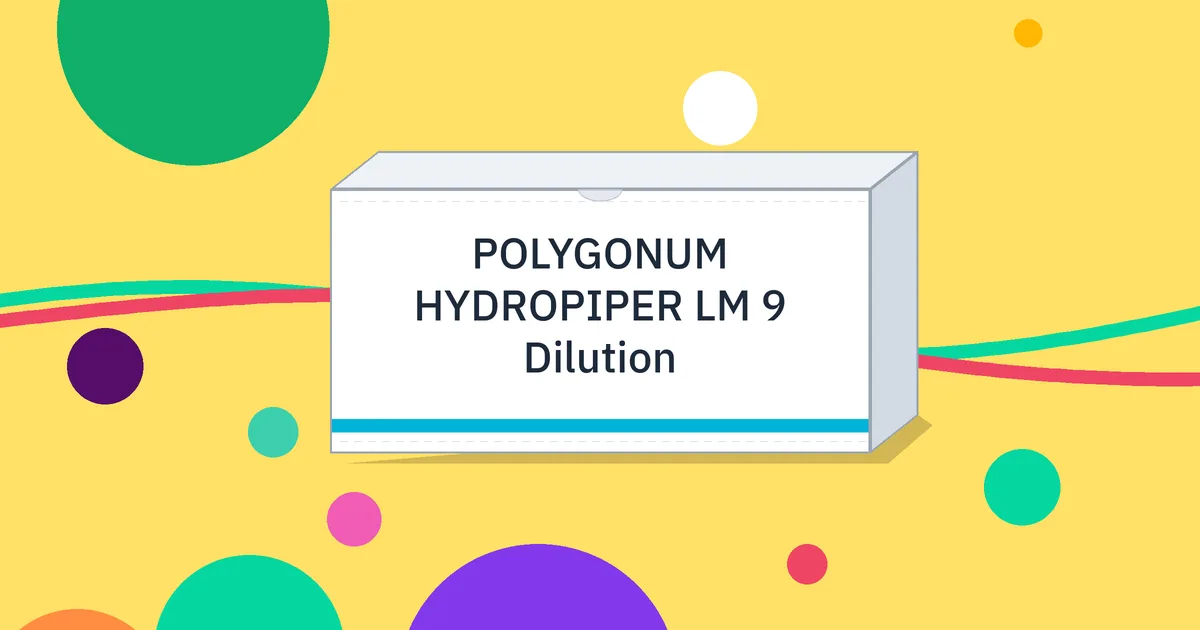 Symbolbild: Packung mit der Aufschrift POLYGONUM HYDROPIPER LM 9 Dilution (PZN 13662375) – Verfügbarkeit und Bezug in Apotheken in Frankfurt am Main
