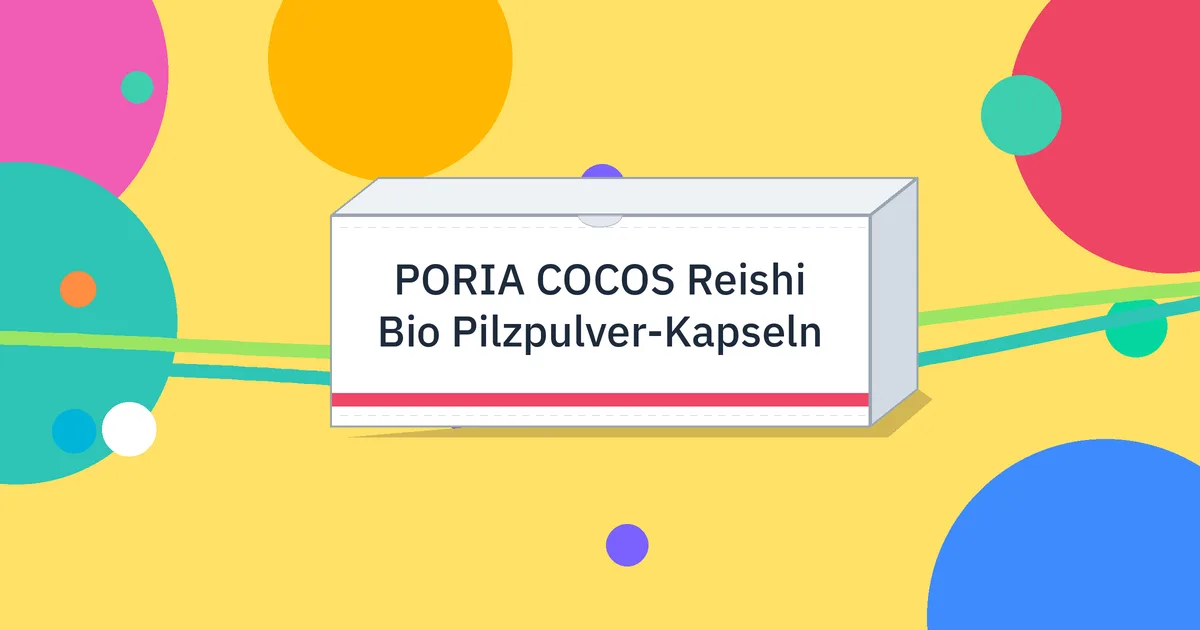 Symbolbild: Packung mit der Aufschrift PORIA COCOS Reishi Bio Pilzpulver-Kapseln (PZN 19710431) – Verfügbarkeit und Bezug in Apotheken in Frankfurt am Main