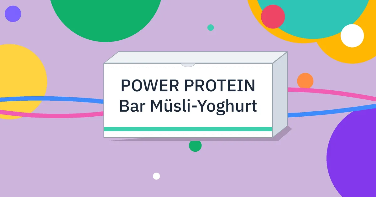 Symbolbild: Packung mit der Aufschrift POWER PROTEIN Bar Müsli-Yoghurt (PZN 10712664) – Verfügbarkeit und Bezug in Apotheken in Frankfurt am Main