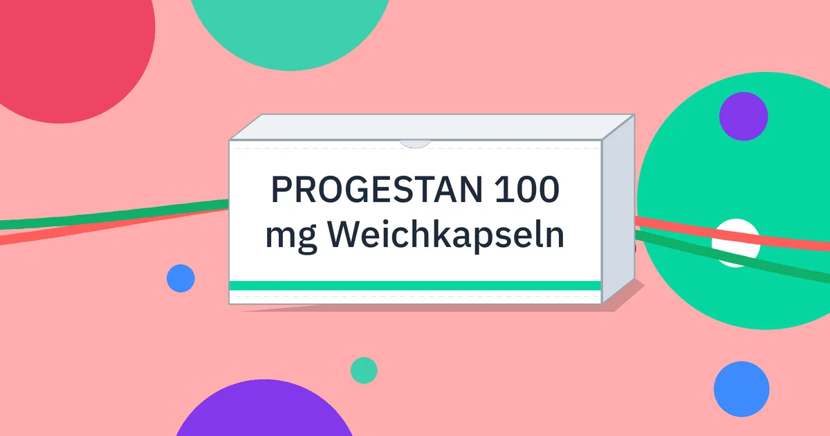 Symbolbild: Packung mit der Aufschrift PROGESTAN 100 mg Weichkapseln (PZN 12405498) – Verfügbarkeit und Bezug in Apotheken in Frankfurt am Main
