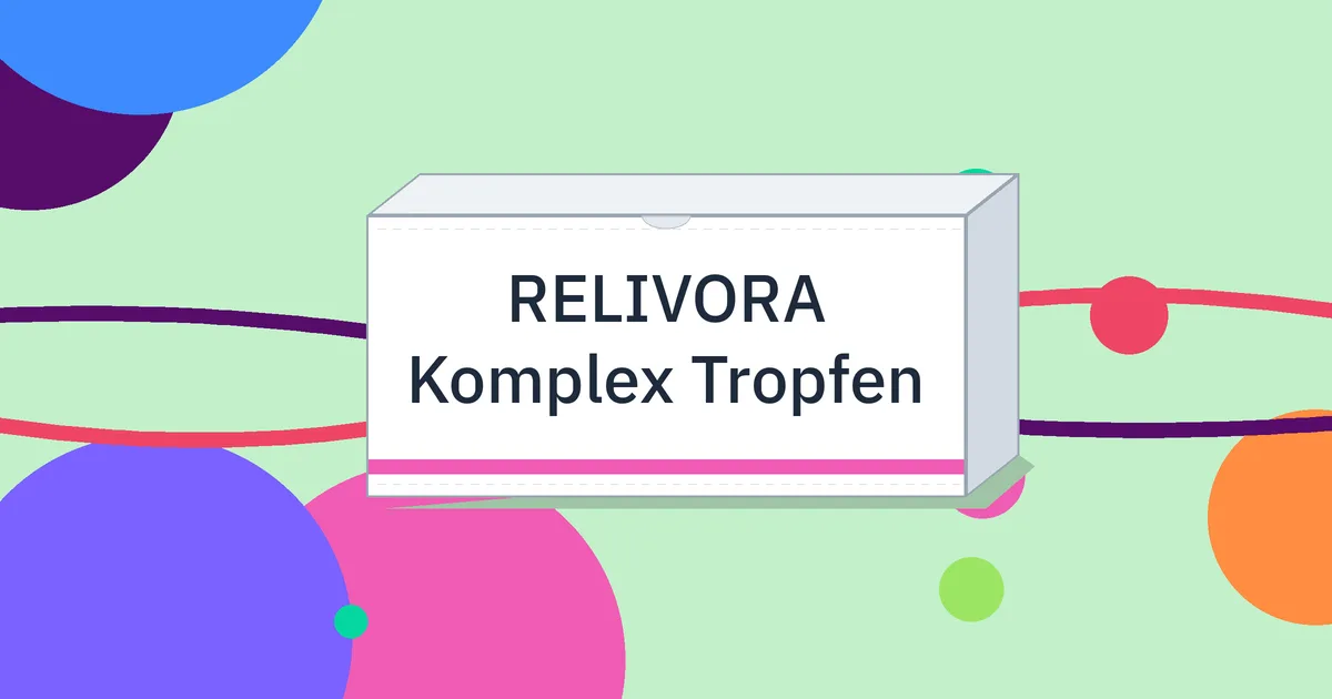 Symbolbild: Packung mit der Aufschrift RELIVORA Komplex Tropfen (PZN 03569568) – Verfügbarkeit und Bezug in Apotheken in Frankfurt am Main