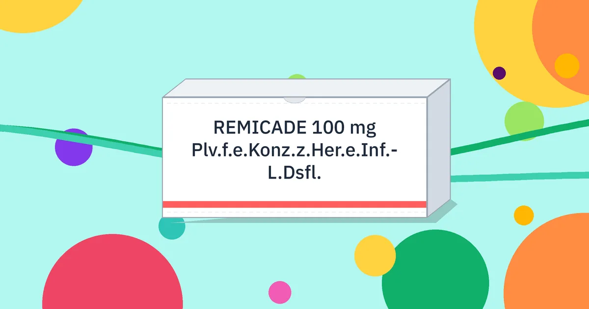 Symbolbild: Packung mit der Aufschrift REMICADE 100 mg Plv.f.e.Konz.z.Her.e.Inf.-L.Dsfl. (PZN 06113343) – Verfügbarkeit und Bezug in Apotheken in Frankfurt am Main