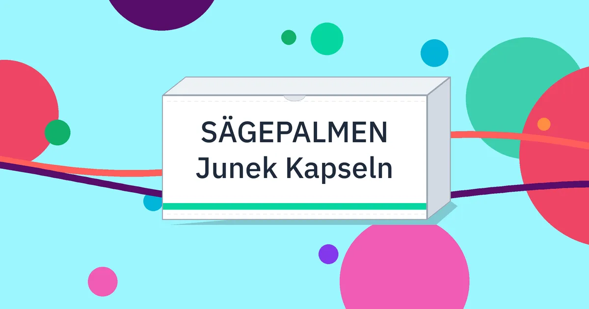 Symbolbild: Packung mit der Aufschrift SÄGEPALMEN Junek Kapseln (PZN 10396631) – Verfügbarkeit und Bezug in Apotheken in Frankfurt am Main