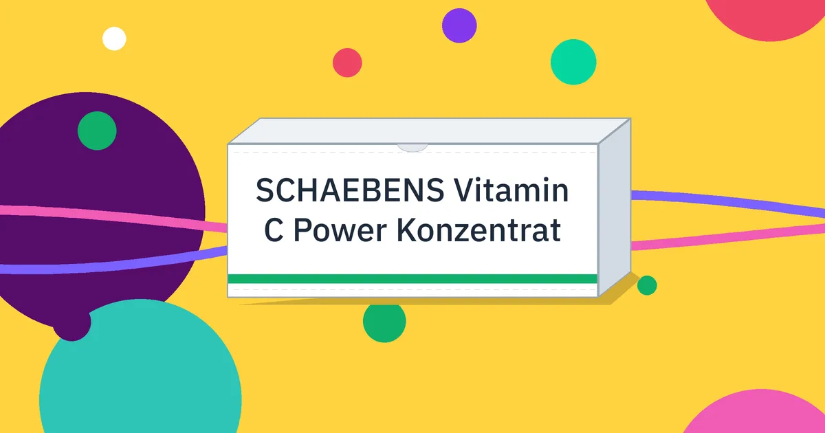 Symbolbild: Packung mit der Aufschrift SCHAEBENS Vitamin C Power Konzentrat (PZN 20385539) – Verfügbarkeit und Bezug in Apotheken in Frankfurt am Main