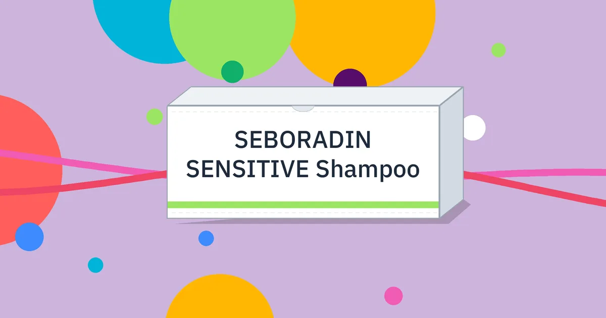 Symbolbild: Packung mit der Aufschrift SEBORADIN SENSITIVE Shampoo (PZN 18402638) – Verfügbarkeit und Bezug in Apotheken in Frankfurt am Main
