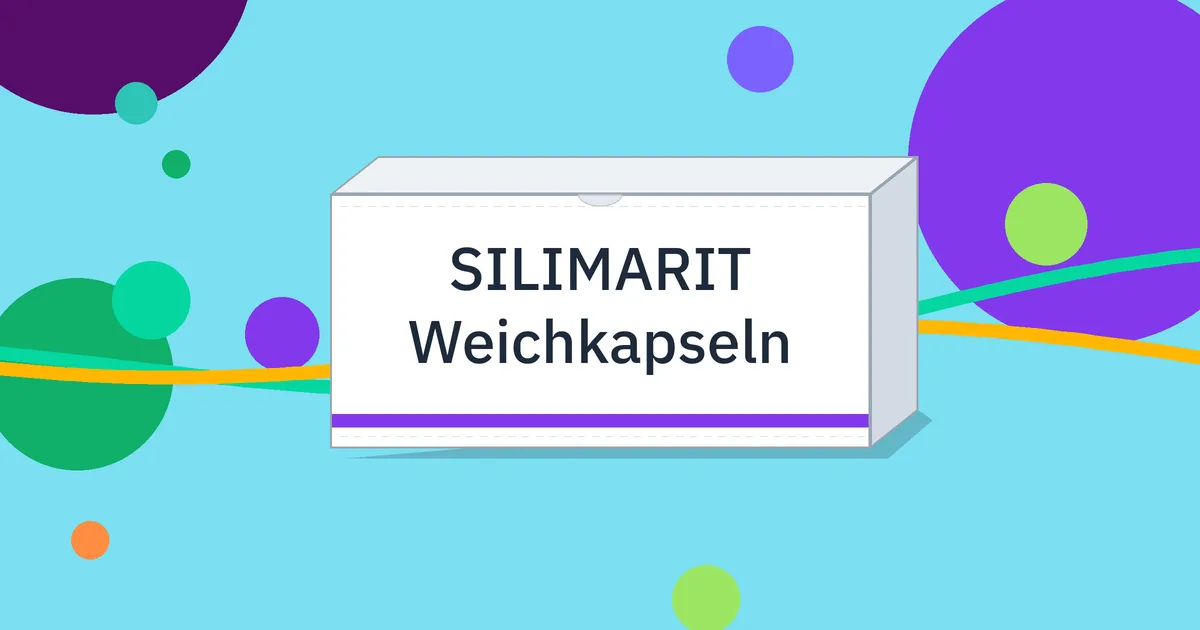 Symbolbild: Packung mit der Aufschrift SILIMARIT Weichkapseln (PZN 04648494) – Verfügbarkeit und Bezug in Apotheken in Frankfurt am Main