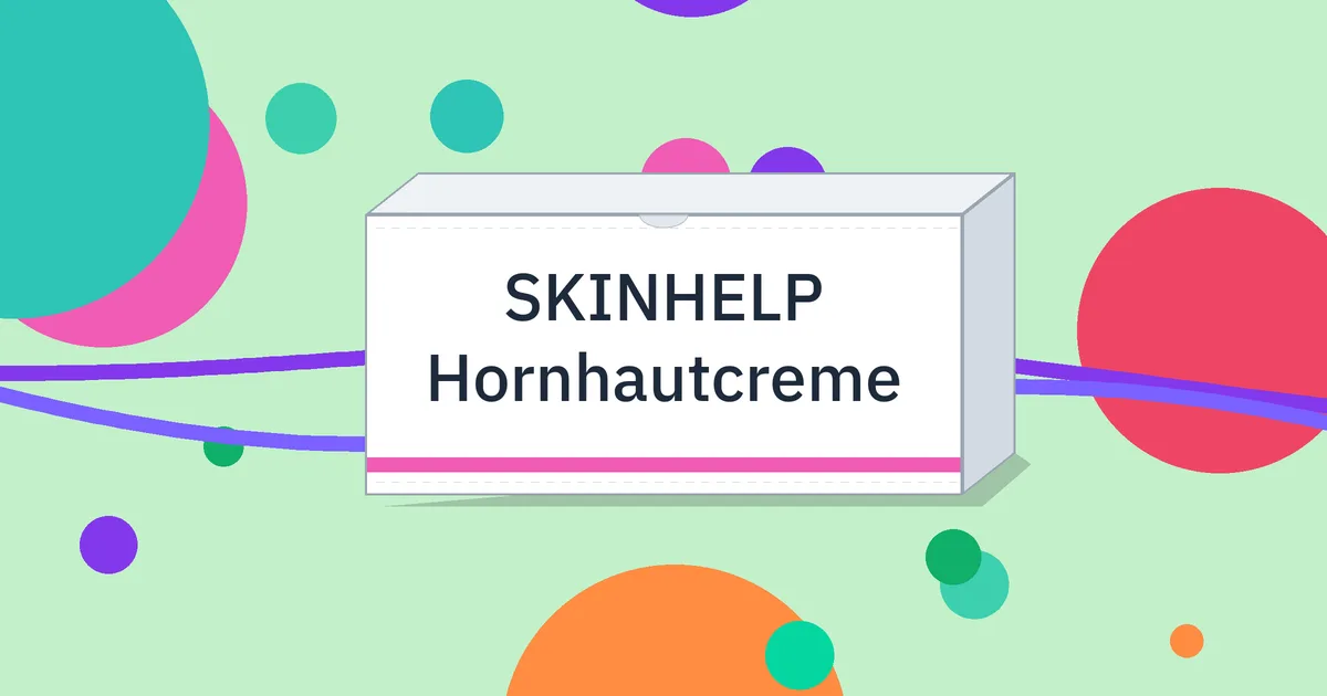 Symbolbild: Packung mit der Aufschrift SKINHELP Hornhautcreme (PZN 10101156) – Verfügbarkeit und Bezug in Apotheken in Frankfurt am Main