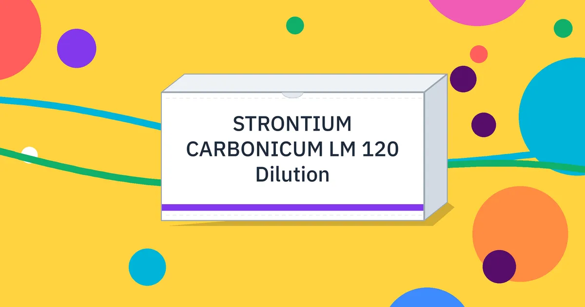 Symbolbild: Packung mit der Aufschrift STRONTIUM CARBONICUM LM 120 Dilution (PZN 13203383) – Verfügbarkeit und Bezug in Apotheken in Frankfurt am Main