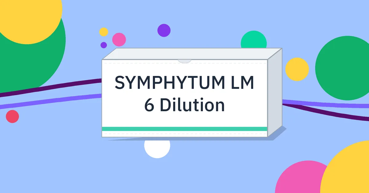 Symbolbild: Packung mit der Aufschrift SYMPHYTUM LM 6 Dilution (PZN 02604096) – Verfügbarkeit und Bezug in Apotheken in Frankfurt am Main