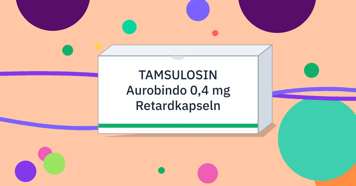 Symbolbild: Packung mit der Aufschrift TAMSULOSIN Aurobindo 0,4 mg Retardkapseln (PZN 01129575) – Verfügbarkeit und Bezug in Apotheken in Frankfurt am Main