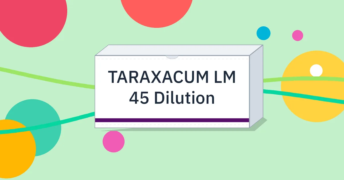 Symbolbild: Packung mit der Aufschrift TARAXACUM LM 45 Dilution (PZN 13214530) – Verfügbarkeit und Bezug in Apotheken in Frankfurt am Main
