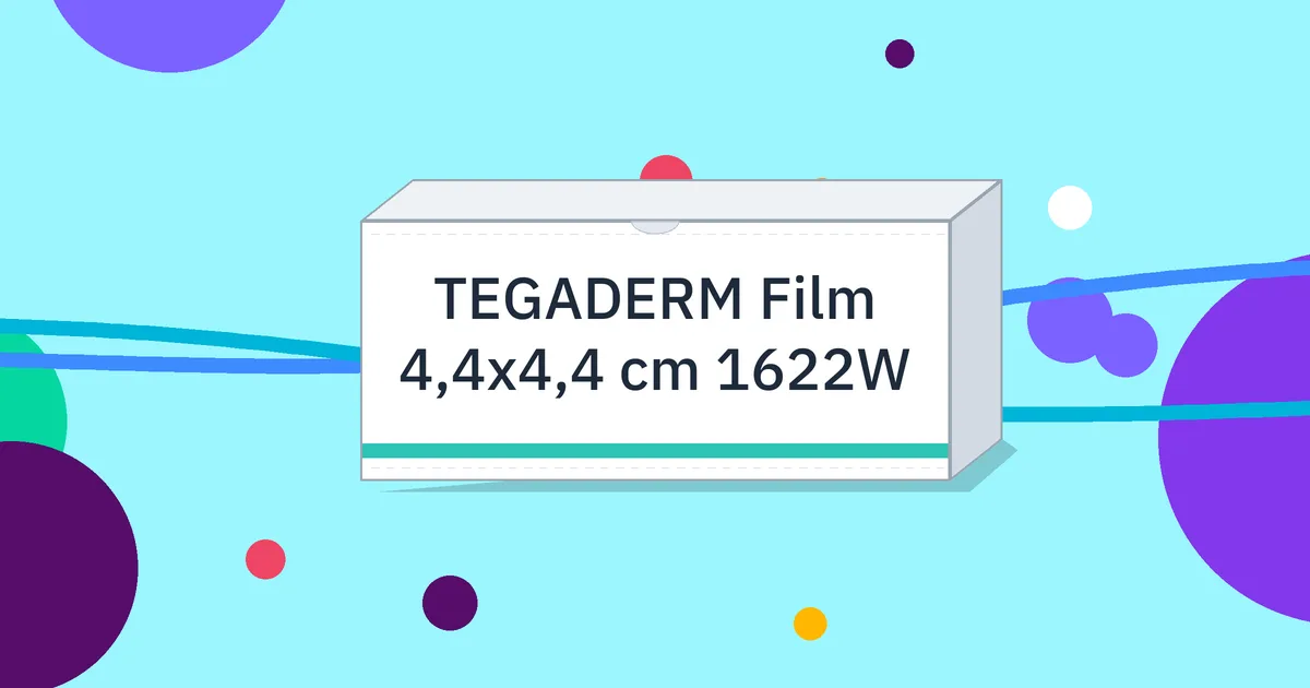 Symbolbild: Packung mit der Aufschrift TEGADERM Film 4,4x4,4 cm 1622W (PZN 05384560) – Verfügbarkeit und Bezug in Apotheken in Frankfurt am Main