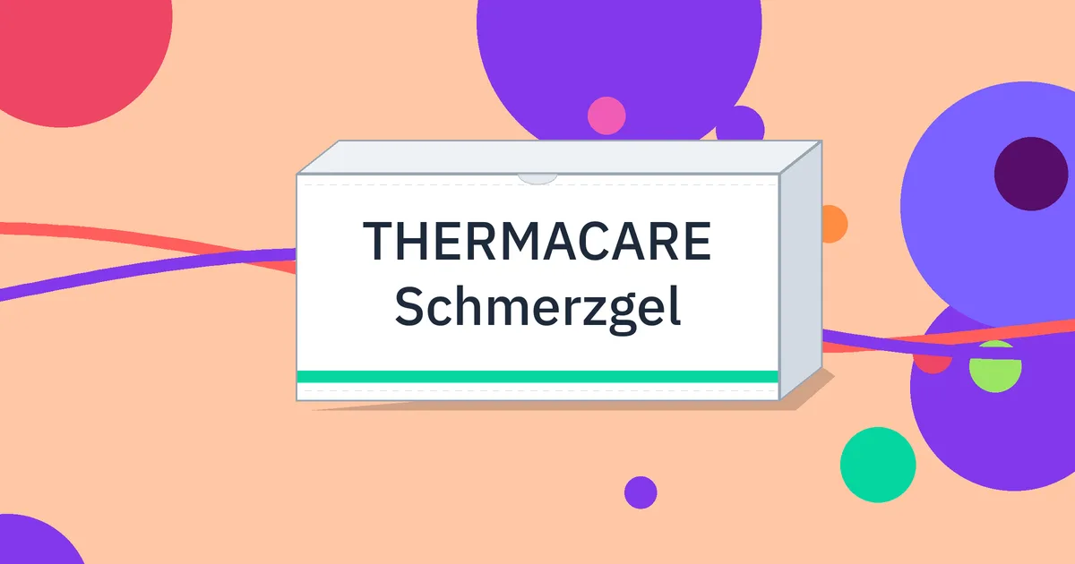 Symbolbild: Packung mit der Aufschrift THERMACARE Schmerzgel (PZN 10122626) – Verfügbarkeit und Bezug in Apotheken in Frankfurt am Main