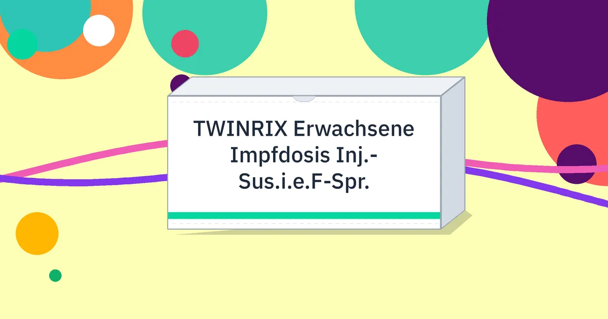 Symbolbild: Packung mit der Aufschrift TWINRIX Erwachsene Impfdosis Inj.-Sus.i.e.F-Spr. (PZN 01876728) – Verfügbarkeit und Bezug in Apotheken in Frankfurt am Main