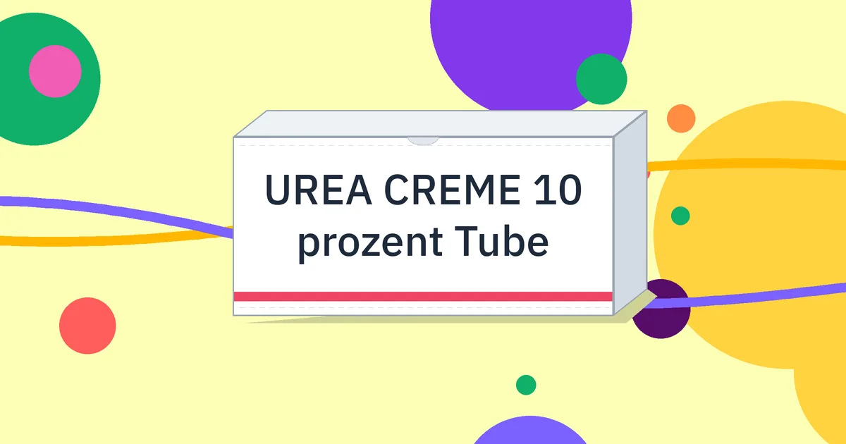 Symbolbild: Packung mit der Aufschrift UREA CREME 10 prozent Tube (PZN 12740831) – Verfügbarkeit und Bezug in Apotheken in Frankfurt am Main