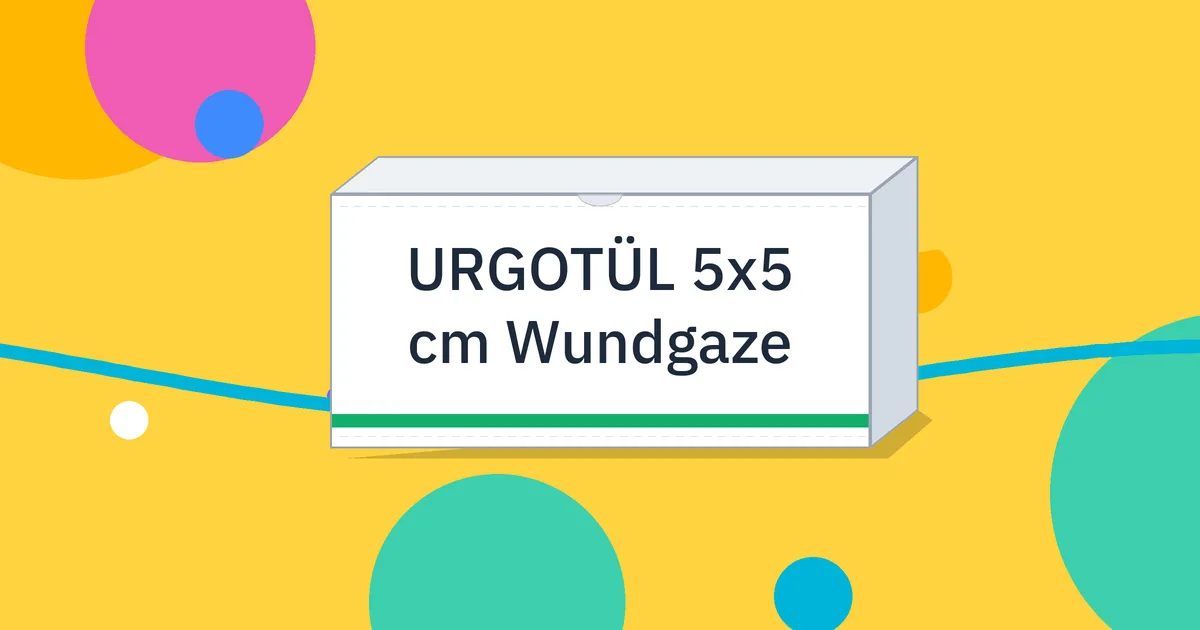 Symbolbild: Packung mit der Aufschrift URGOTÜL 5x5 cm Wundgaze (PZN 03864853) – Verfügbarkeit und Bezug in Apotheken in Frankfurt am Main