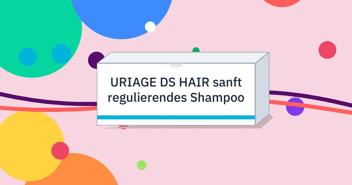 Symbolbild: Packung mit der Aufschrift URIAGE DS HAIR sanft regulierendes Shampoo (PZN 17181483) – Verfügbarkeit und Bezug in Apotheken in Frankfurt am Main