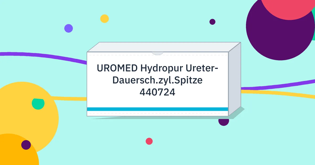 Symbolbild: Packung mit der Aufschrift UROMED Hydropur Ureter-Dauersch.zyl.Spitze 440724 (PZN 11371082) – Verfügbarkeit und Bezug in Apotheken in Frankfurt am Main