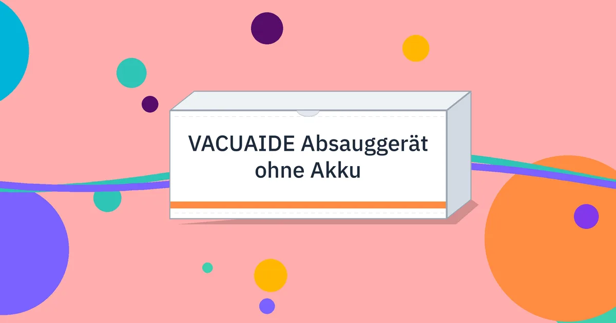 Symbolbild: Packung mit der Aufschrift VACUAIDE Absauggerät ohne Akku (PZN 00759759) – Verfügbarkeit und Bezug in Apotheken in Frankfurt am Main
