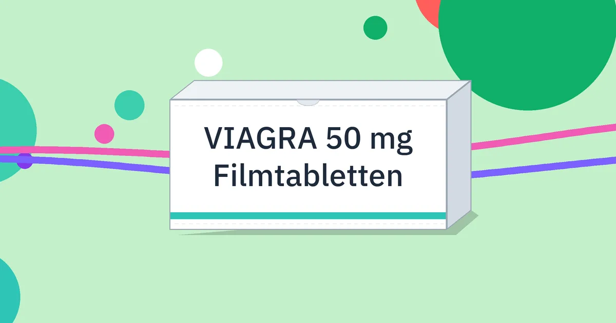 Symbolbild: Packung mit der Aufschrift VIAGRA 50 mg Filmtabletten (PZN 17637167) – Verfügbarkeit und Bezug in Apotheken in Frankfurt am Main