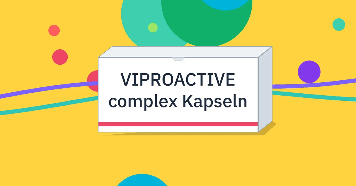 Symbolbild: Packung mit der Aufschrift VIPROACTIVE complex Kapseln (PZN 14239928) – Verfügbarkeit und Bezug in Apotheken in Frankfurt am Main