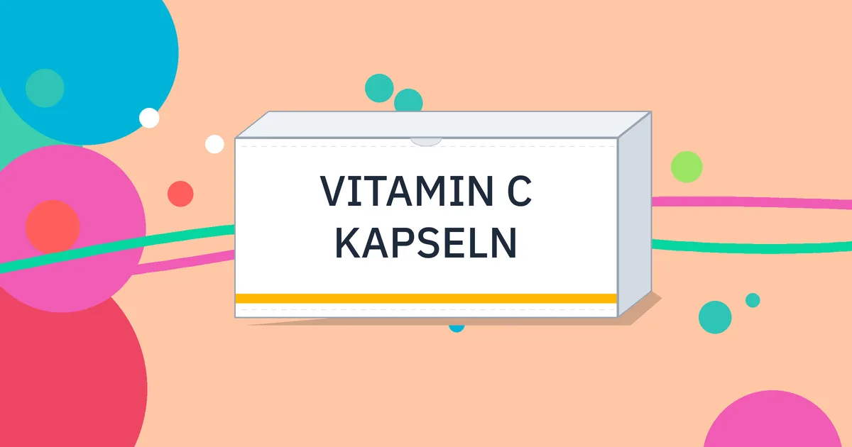 Symbolbild: Packung mit der Aufschrift VITAMIN C KAPSELN (PZN 19198335) – Verfügbarkeit und Bezug in Apotheken in Frankfurt am Main