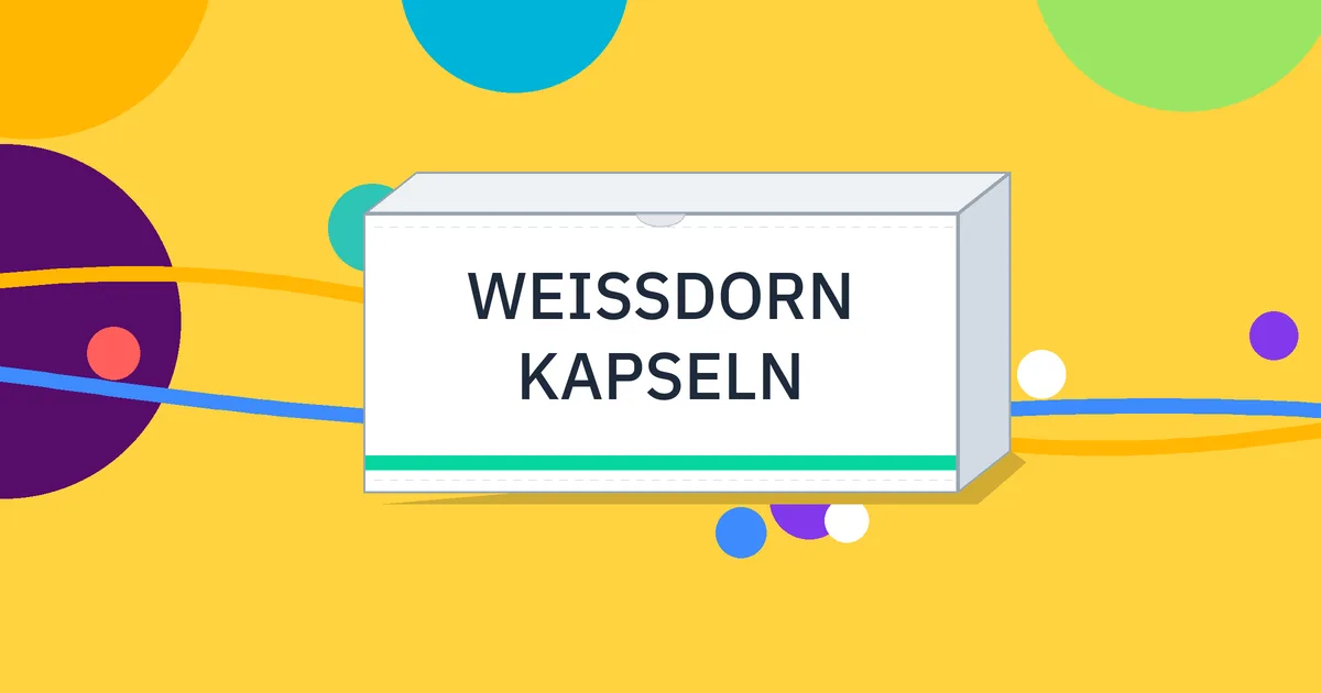 Symbolbild: Packung mit der Aufschrift WEISSDORN KAPSELN (PZN 07335620) – Verfügbarkeit und Bezug in Apotheken in Frankfurt am Main