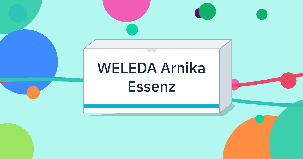 Symbolbild: Packung mit der Aufschrift WELEDA Arnika Essenz (PZN 00070880) – Verfügbarkeit und Bezug in Apotheken in Frankfurt am Main