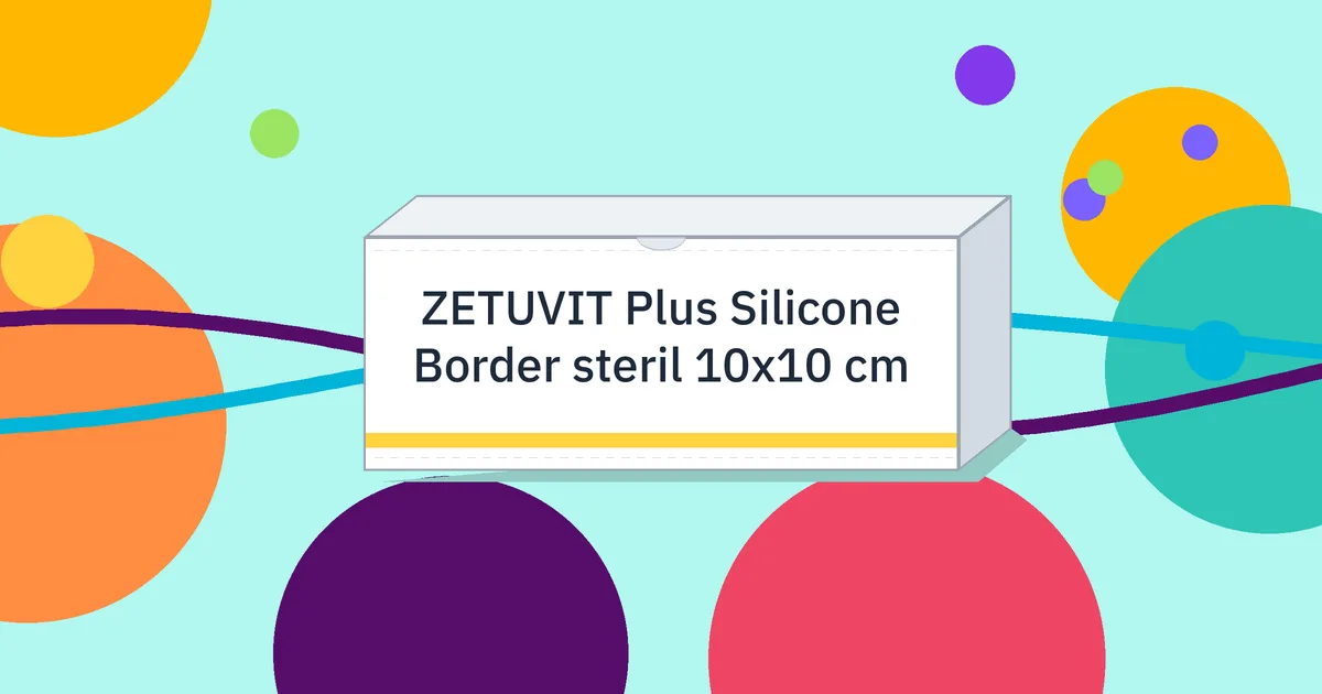 Symbolbild: Packung mit der Aufschrift ZETUVIT Plus Silicone Border steril 10x10 cm (PZN 17311081) – Verfügbarkeit und Bezug in Apotheken in Frankfurt am Main