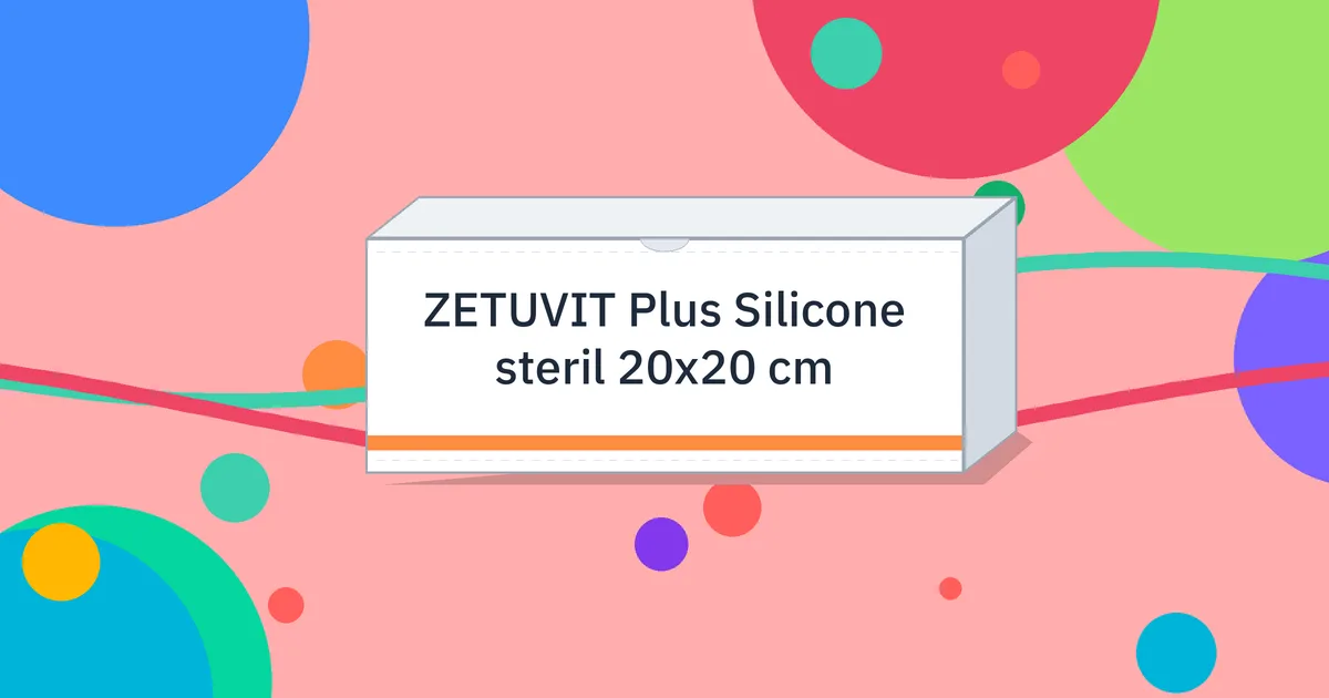 Symbolbild: Packung mit der Aufschrift ZETUVIT Plus Silicone steril 20x20 cm (PZN 19360741) – Verfügbarkeit und Bezug in Apotheken in Frankfurt am Main
